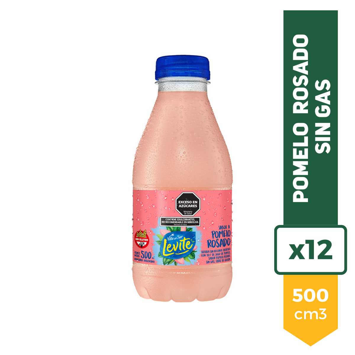 Agua Saborizada Levite Villa Del Sur Pomelo Rosado 500ml x12 – La Barra