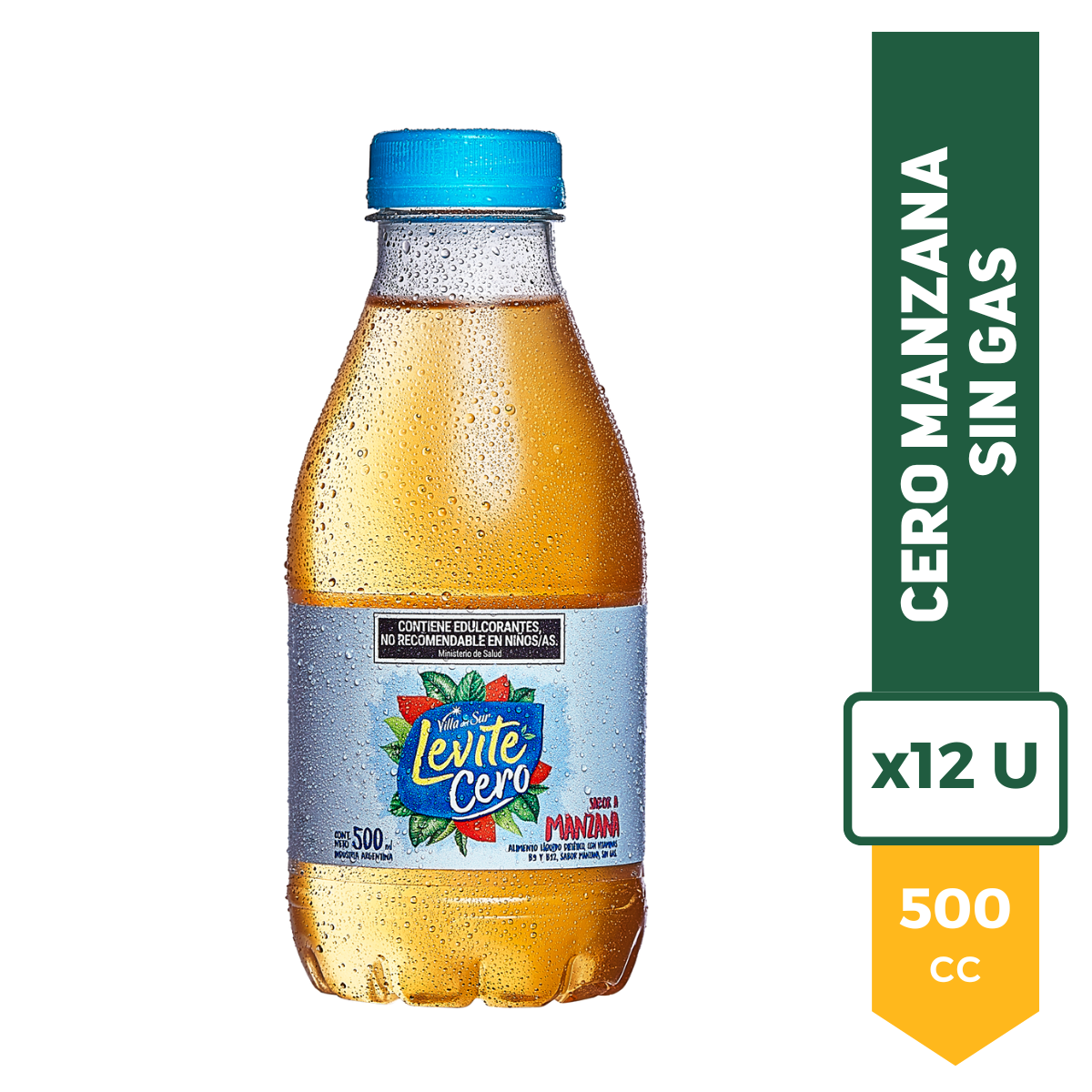 Agua Saborizada Levite Cero Villa Del Sur Manzana 500ml x12 – La Barra