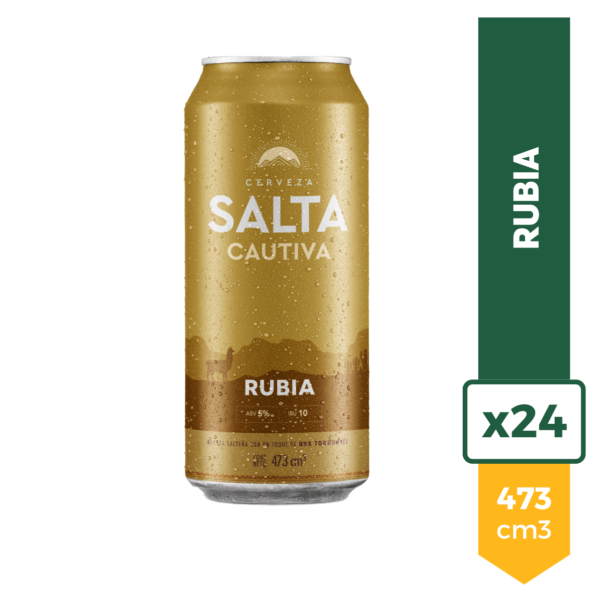 Cerveza Salta Cautiva Rubia 473ml x24 – La Barra