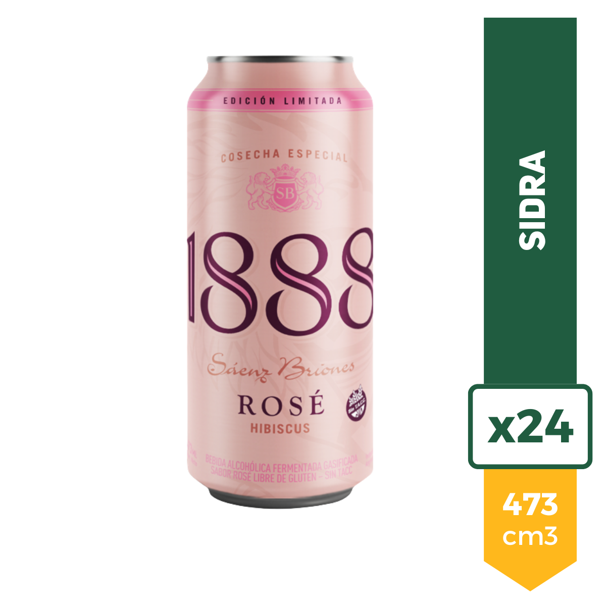 Sidra 1888 Rose Saenz Briones 473ml x24 – La Barra