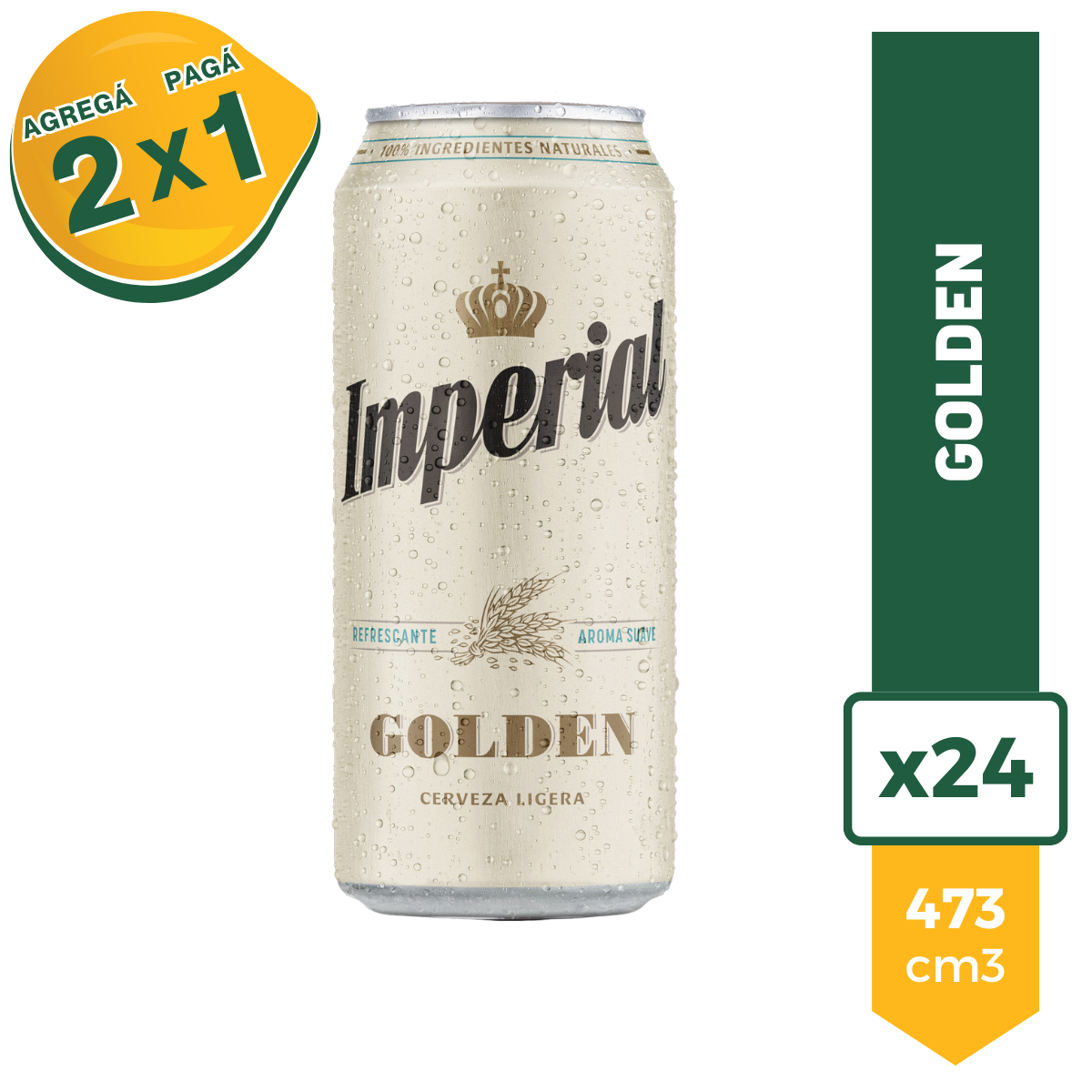 Cerveza Imperial Golden 473ml x24 – La Barra