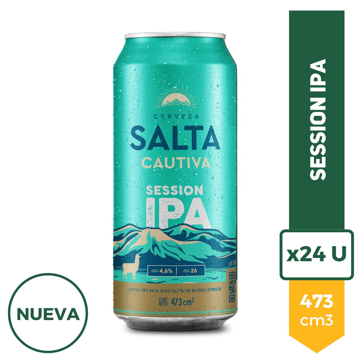 Pack X24 Cerveza Salta Cautiva Session IPA Lata 473ml – La Barra